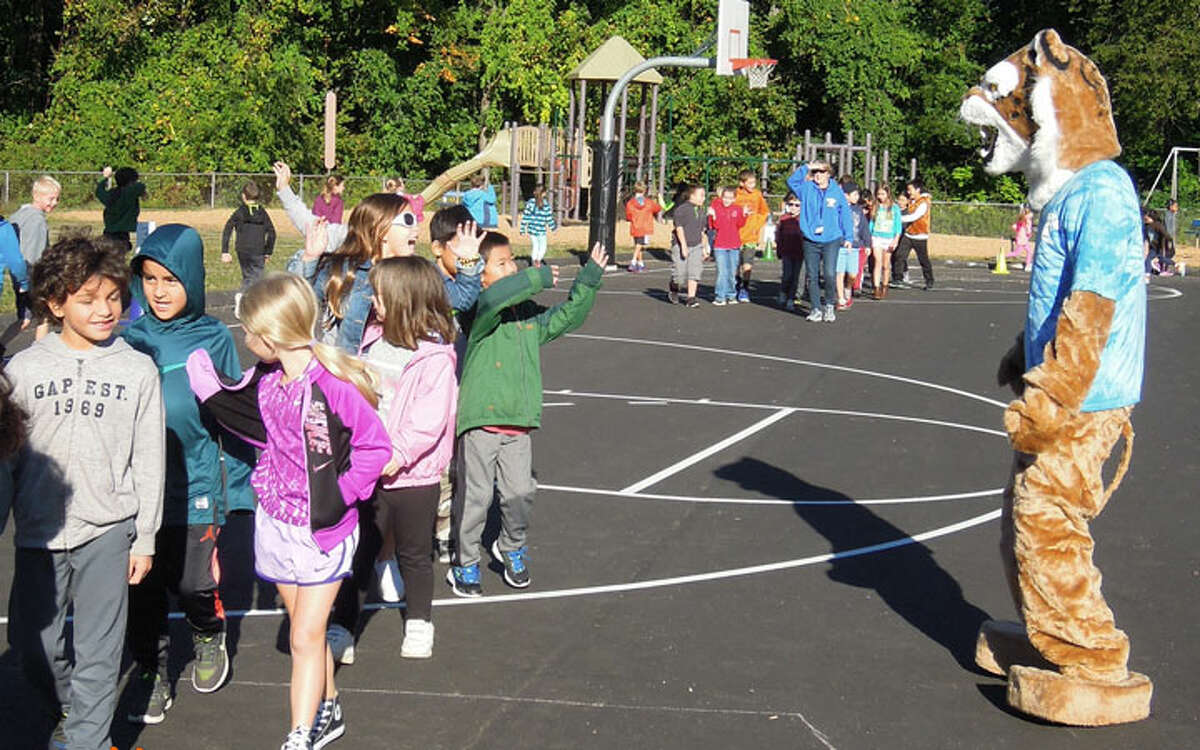 Booth Hill School students walk a mile