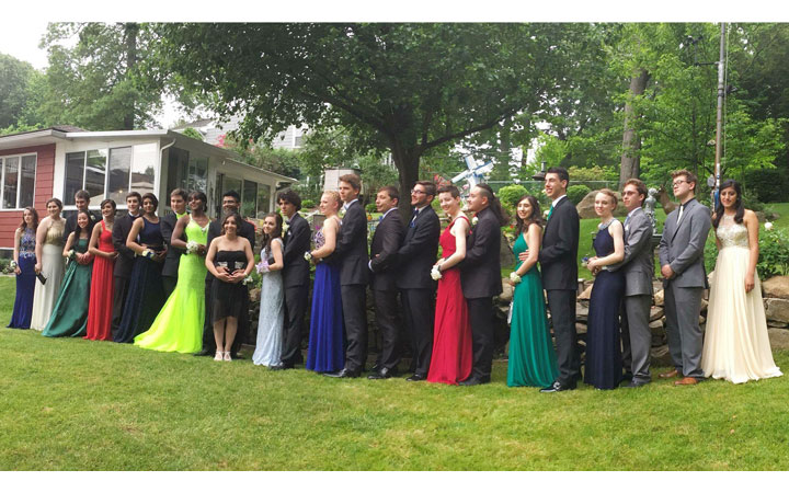 Students celebrate Trumbull High School prom