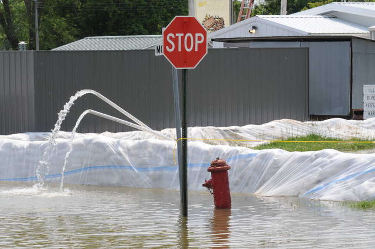 Joe Page Bridge in Hardin closes after Nutwood Levee in Calhoun County ...