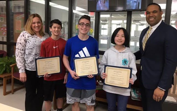 Hillcrest Middle School students place third in poster competition