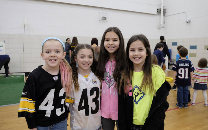 Jane Ryan School students celebrate Super Bowl