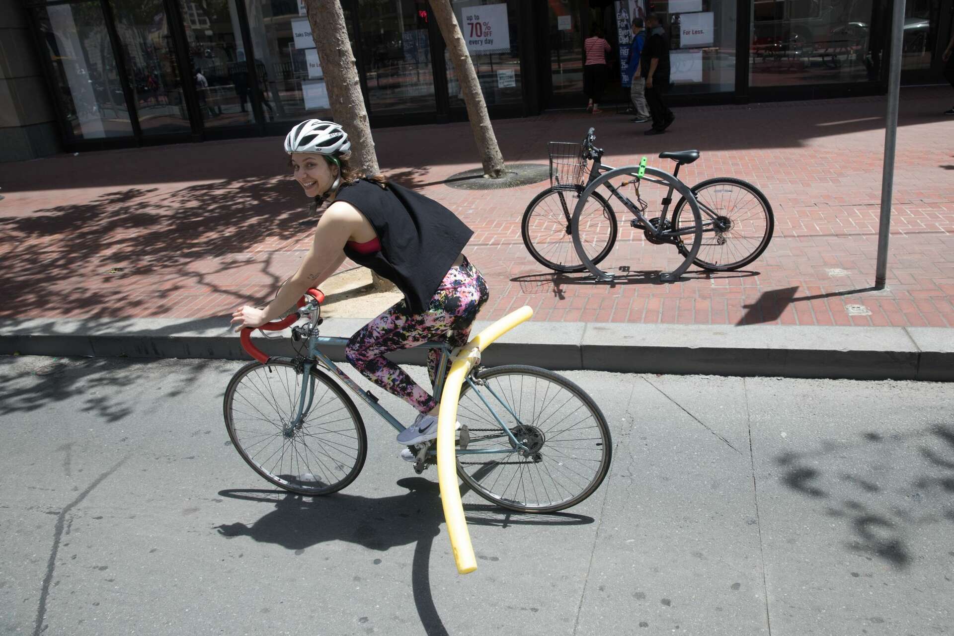 I rode around San Francisco with a pool noodle attached to my bike ...