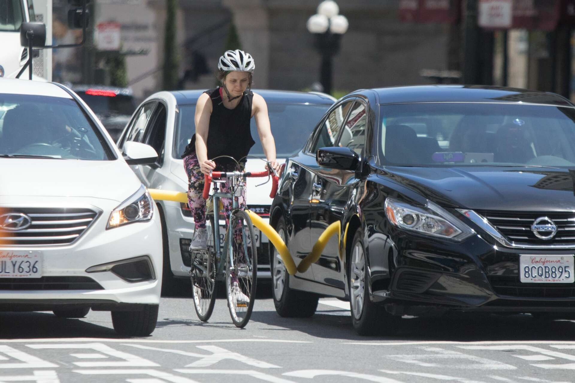 I rode around San Francisco with a pool noodle attached to my bike ...
