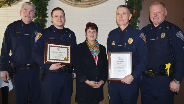 Shelton police’s traffic safety achievements honored by AAA