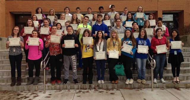 The October Students of the Month awards go to ...