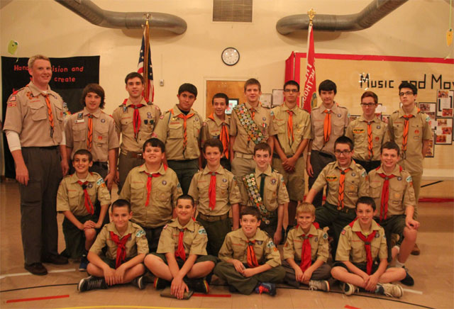 Troop 55 Scouts advance in rank