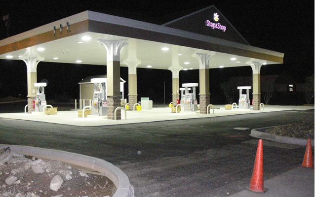 New guardrail added on Bridgeport Avenue for Stop & Shop gas station