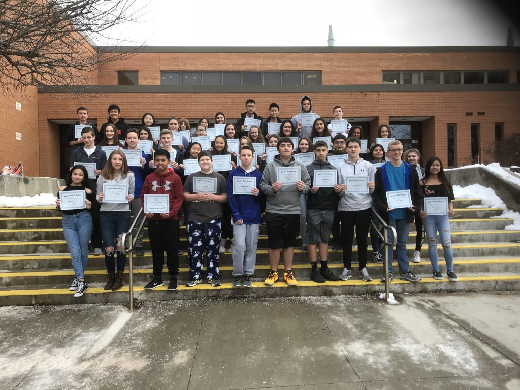 SHS recognizes students with perfect attendance