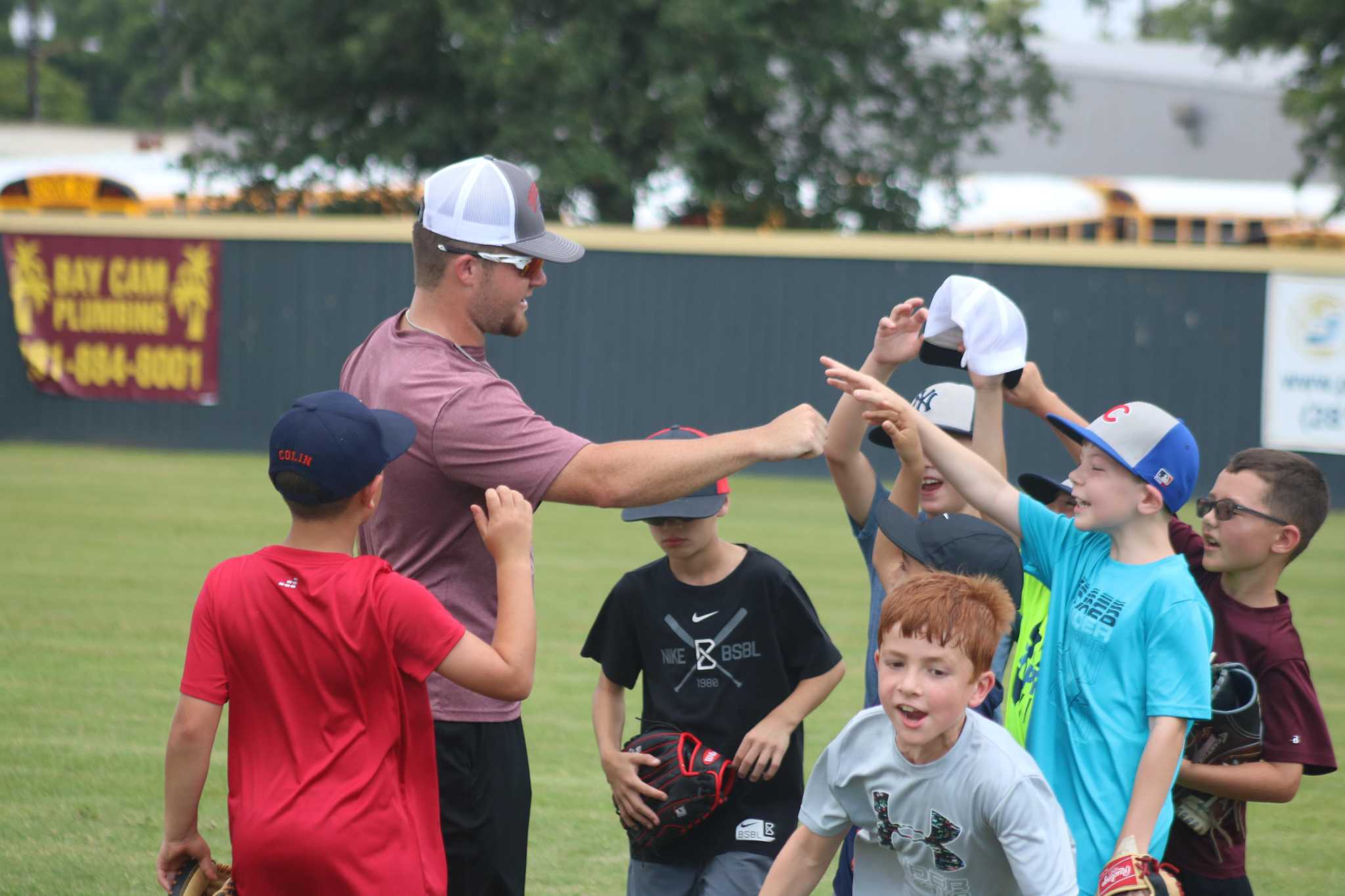 Deer Park Baseball Camp concludes 4 days of strikes, steals and sudsy fun