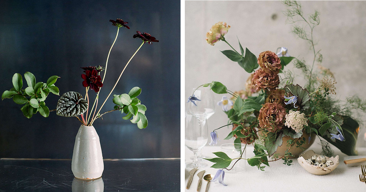 Florists highlight floral displays in beautiful, custom vases that they ...