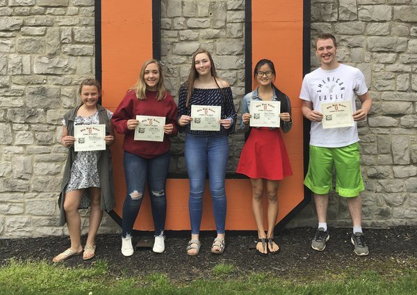 Ubly names May's students of the month