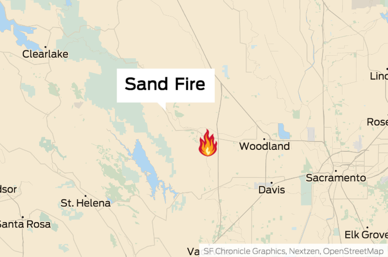 Smoke from Sand Fire will keep streaming into Bay Area Monday