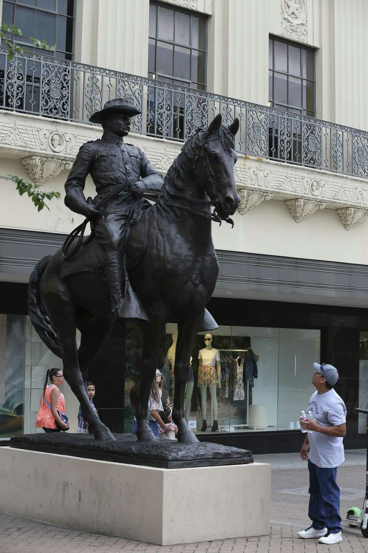 Roosevelt statue now part of Alamo Plaza