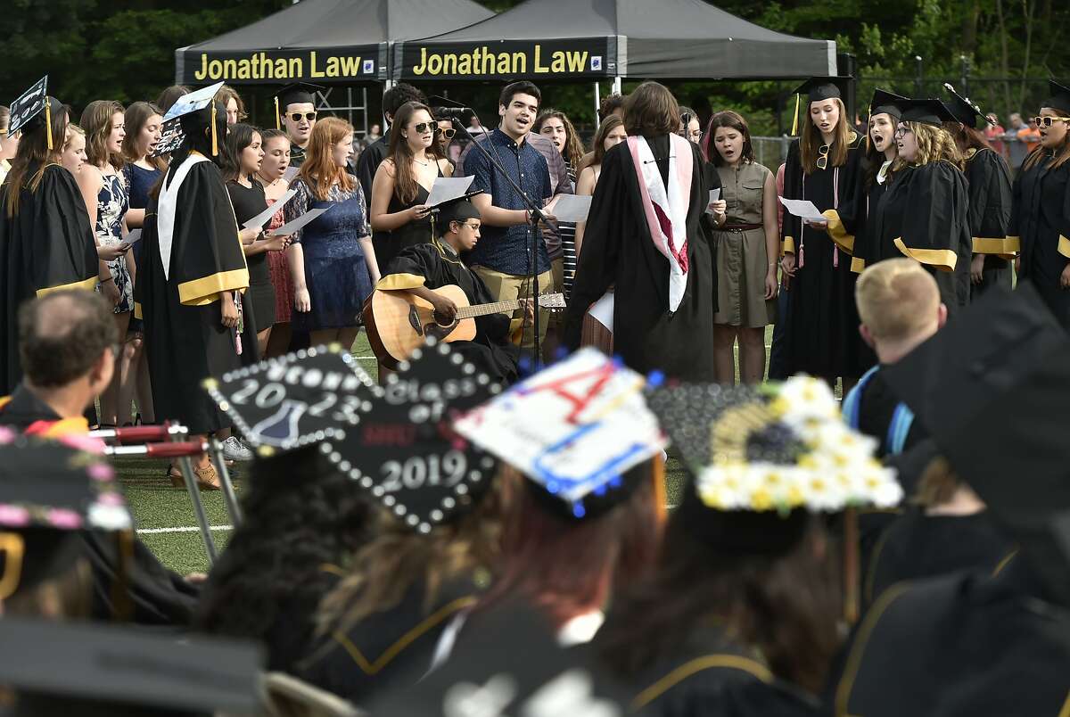 Jonathan Law High School graduation