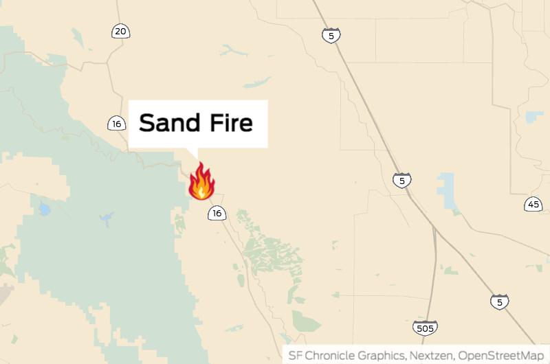 Crews make steady progress battling Sand Fire in Yolo County