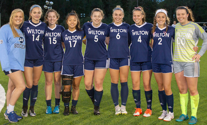 Wilton Girls Soccer Team Plays To Tie On Senior Night