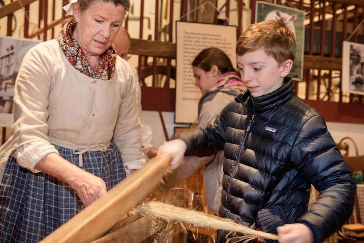 Fifth graders turn back the clock at historical society
