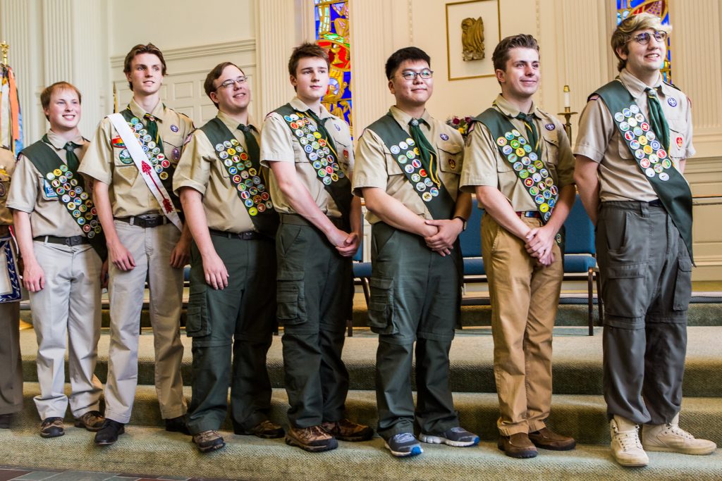 Troop 116 welcomes nine new Eagle Scouts