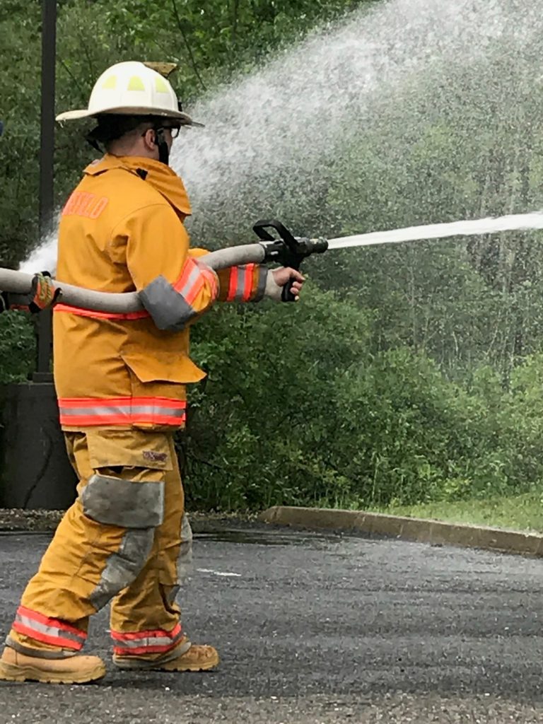 Fire department hosts high school interns