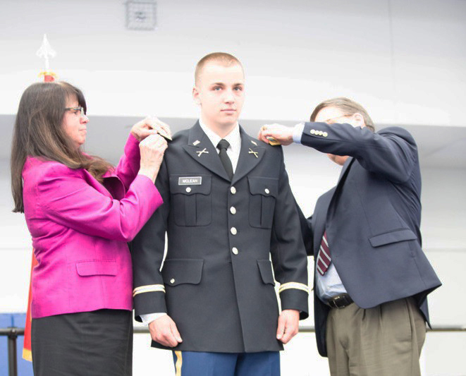 McLean commissioned as Army first lieutenant