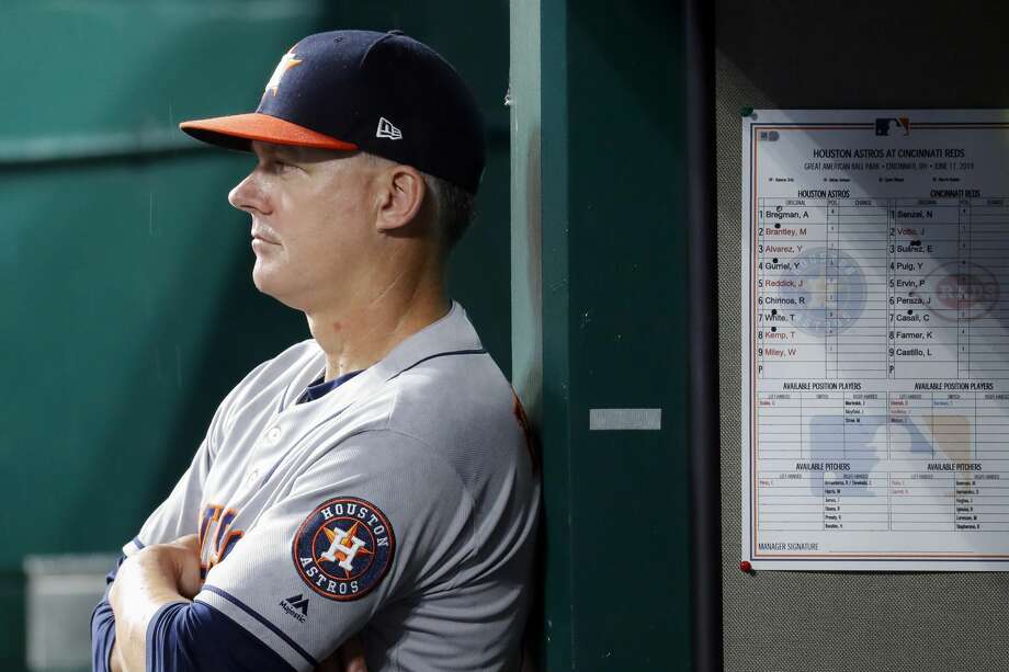 Astros' A.J. Hinch mulling options for starter against Rockies ...