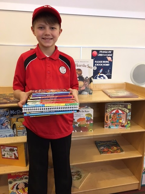 Rosenfield Foundation donates 518 books