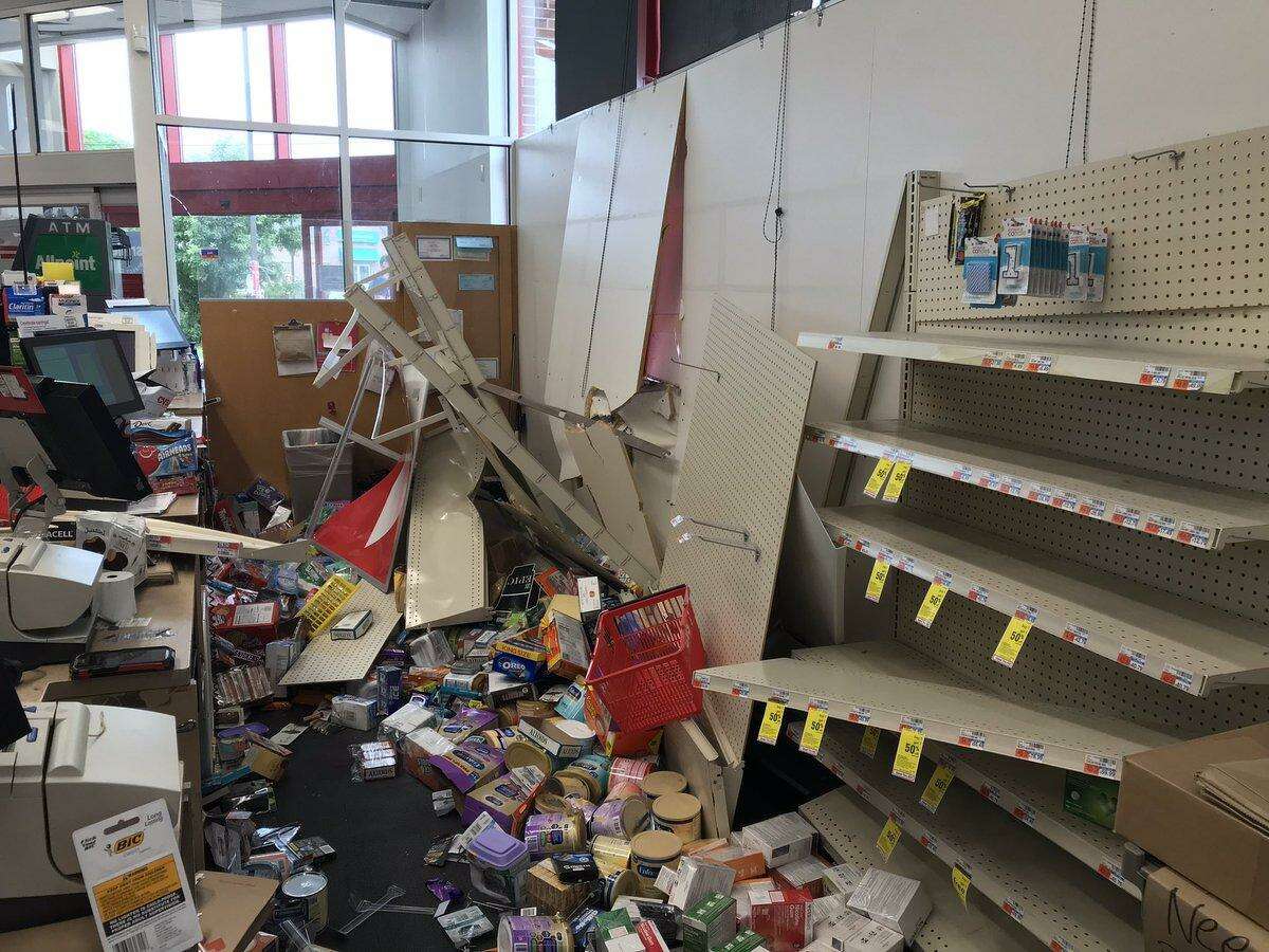 Car crash into a Norwalk CVS sends 2 to hospital
