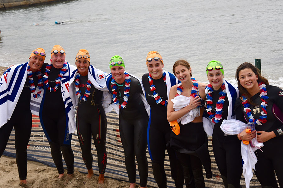 Darien swimmers participate in Swim Across America benefit