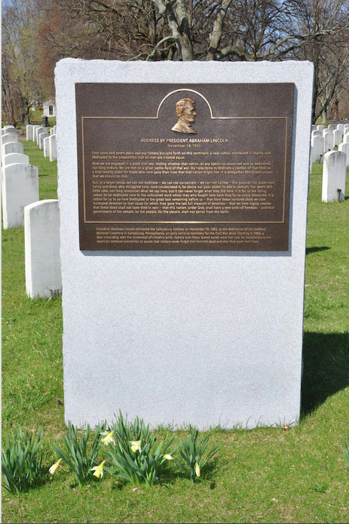 Monument of the Month: Darien's Gettysburg Address monument