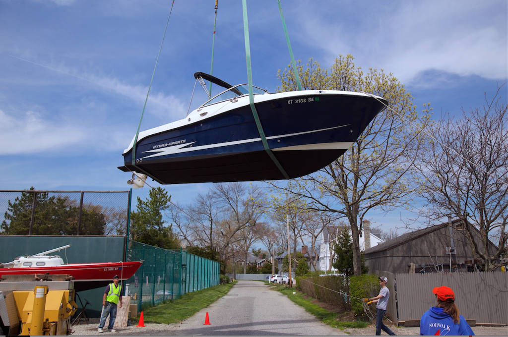 Signs of the sunshine: Noroton Yacht Club puts boats back in the water