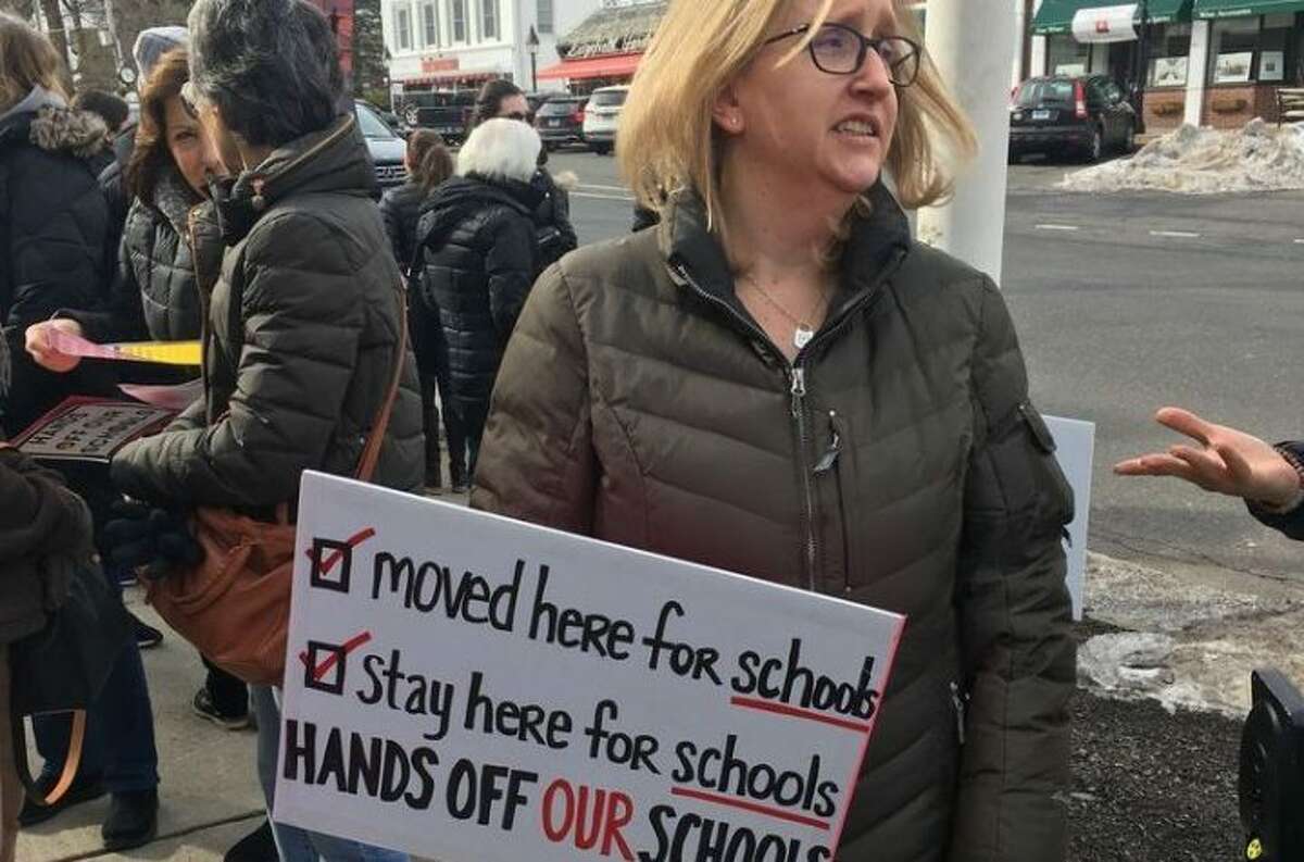 Hands Off Our Schools rally draws big crowd to Ridgefield