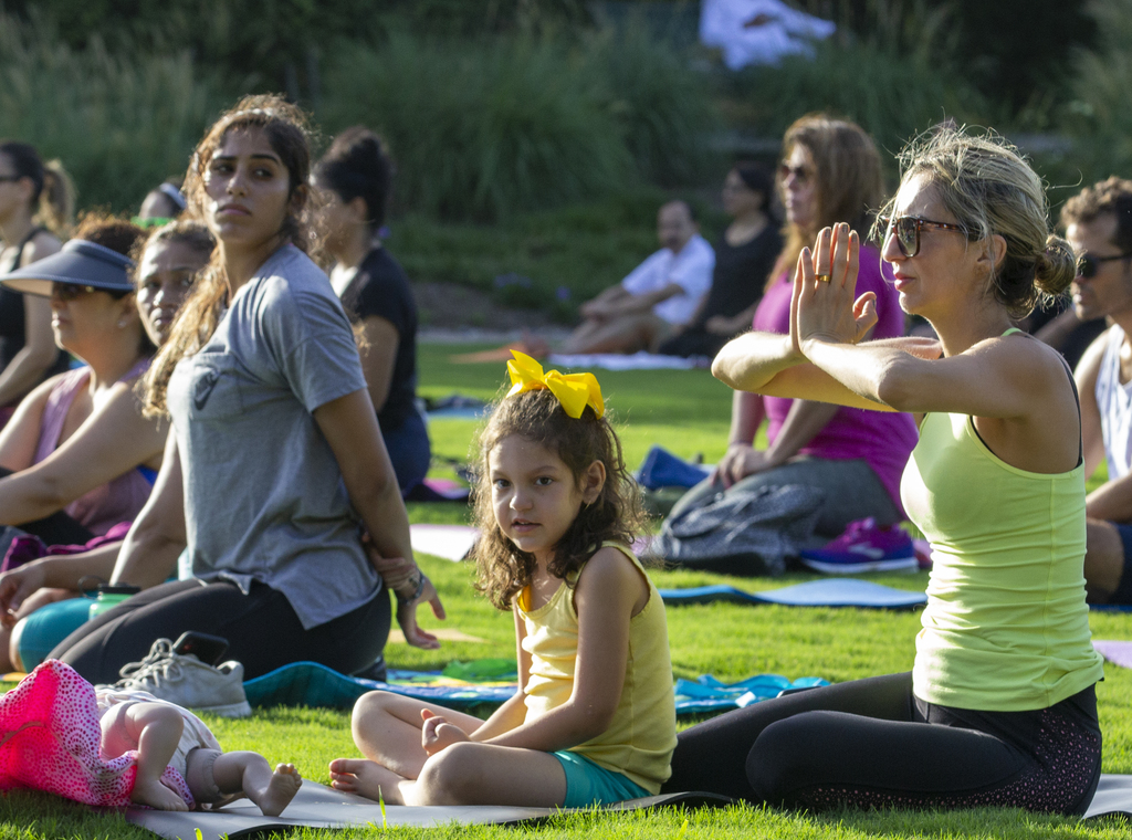 Namaste, y'all! Texans celebrate International Day of Yoga in The Woodlands