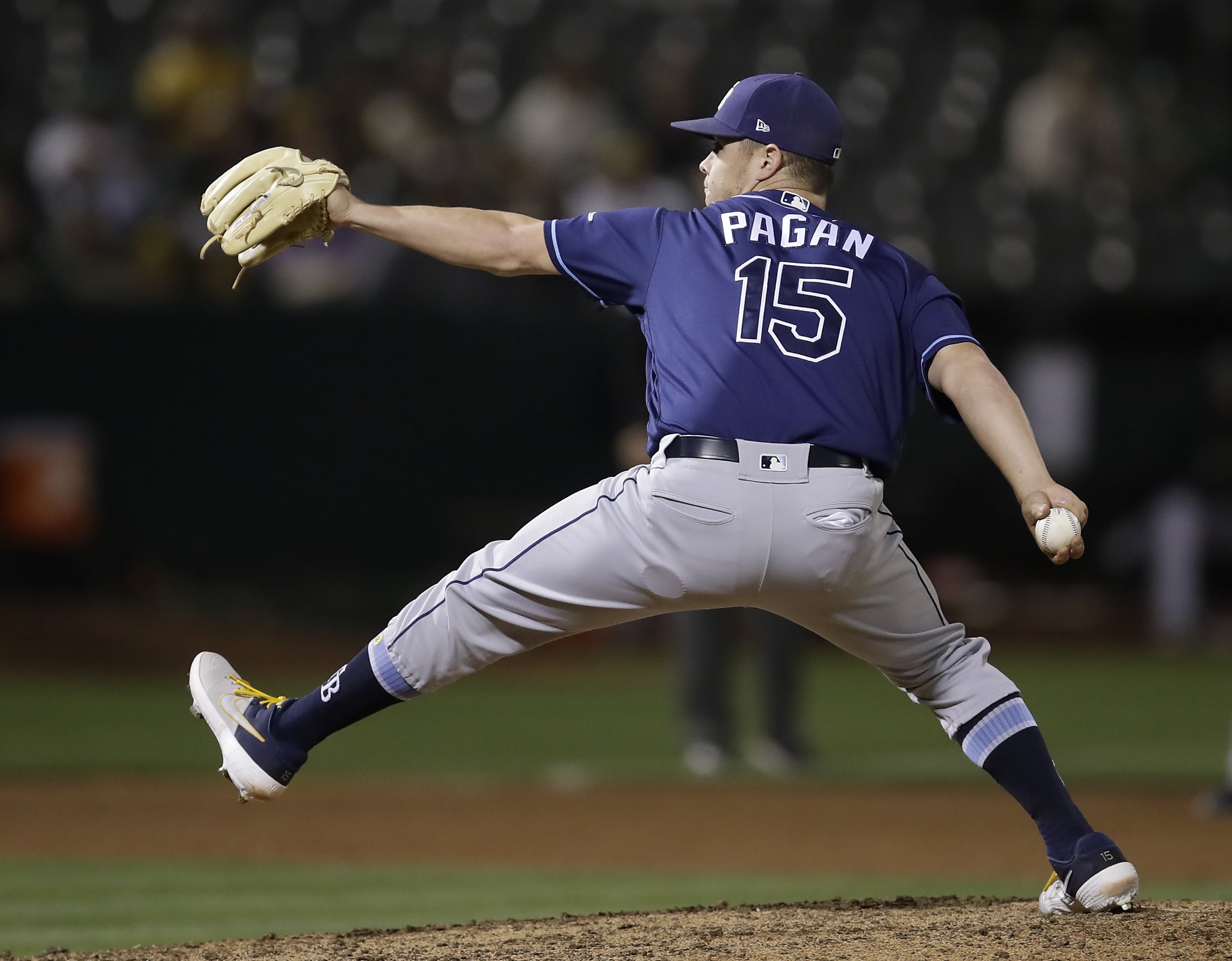 Ex-A’s reliever Emilio Pagan thrives with Rays, sees team similarities