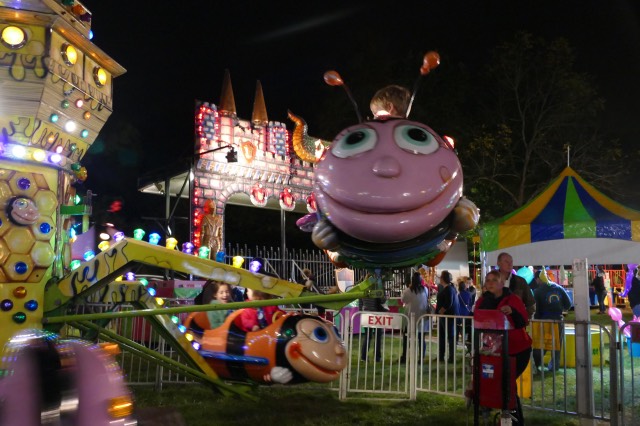 Carnival rides bedazzled the Nature Center