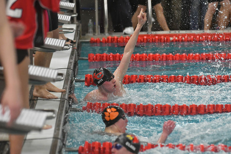 New Canaan finishes second at FCIAC swim championships