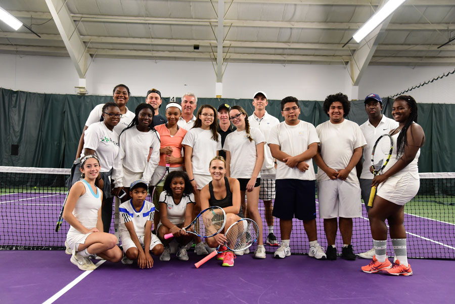Racquet Club showcases new surface