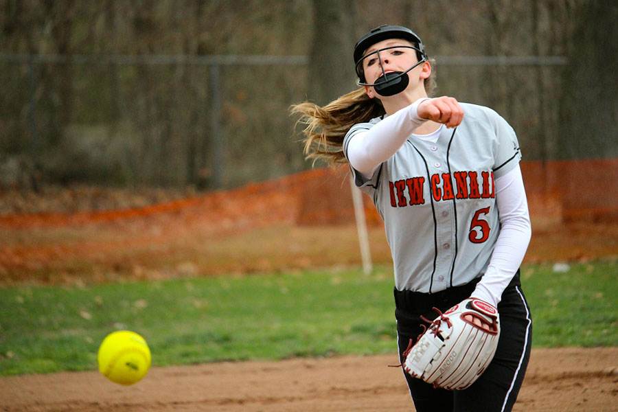 Kane fans 17 as New Canaan softball shuts out McMahon, 11-0