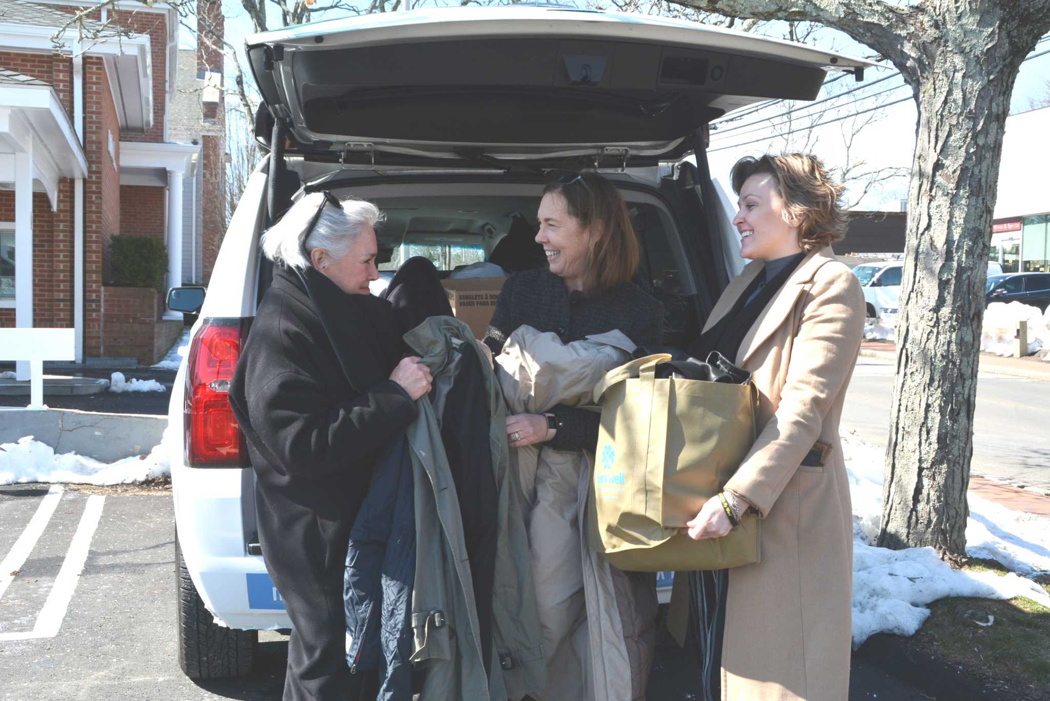 Bank coat collection outfits Person-to-Person