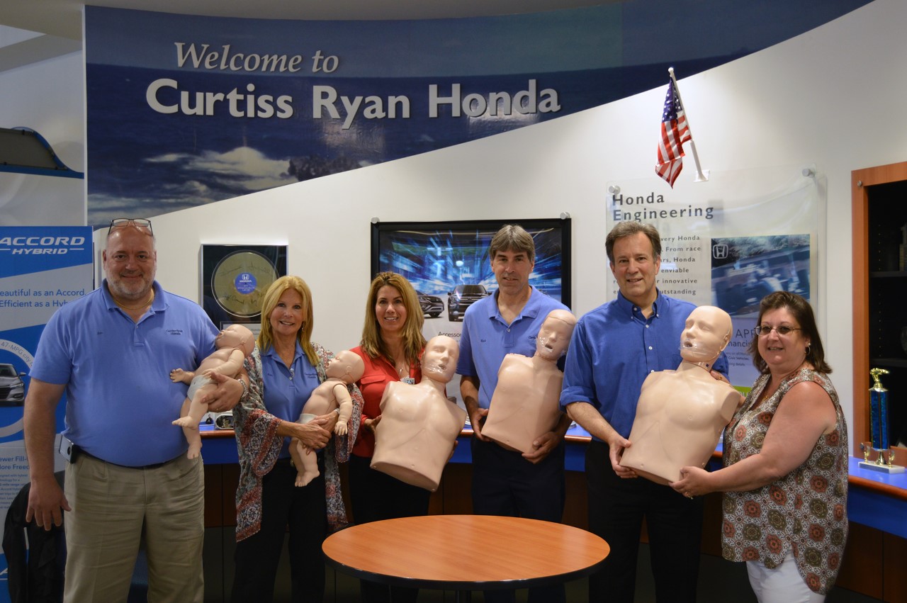 Curtiss Ryan Honda donates CPR training equipment