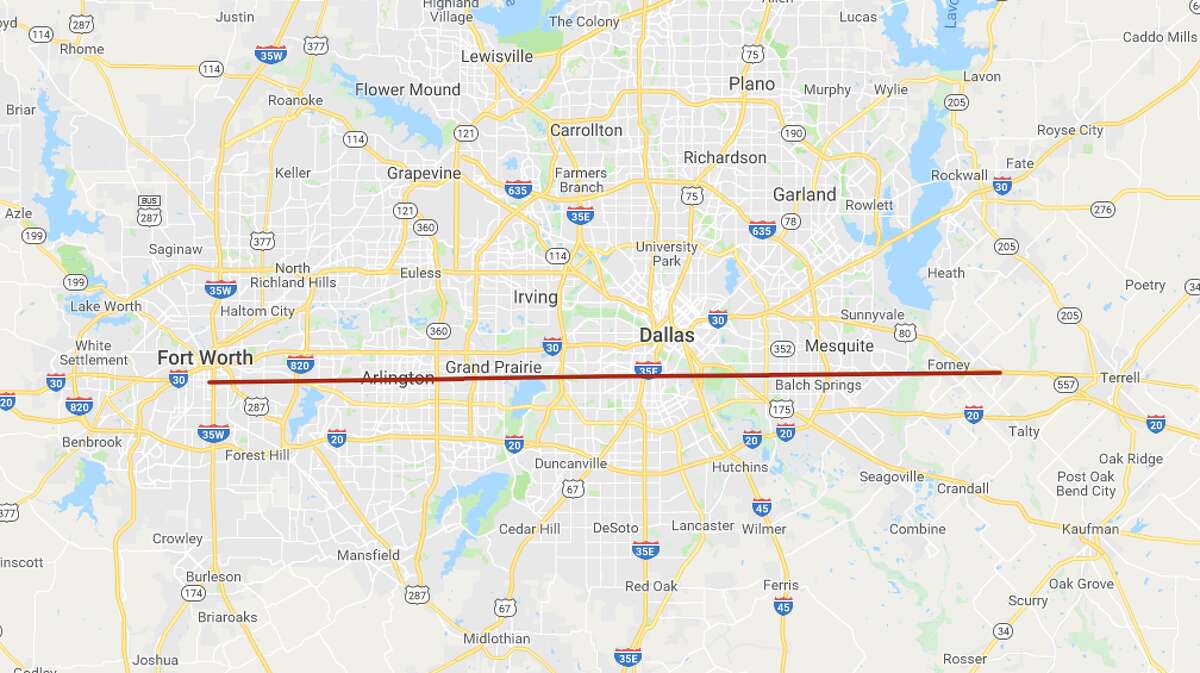 A drive across Houston could take you across these states, countries