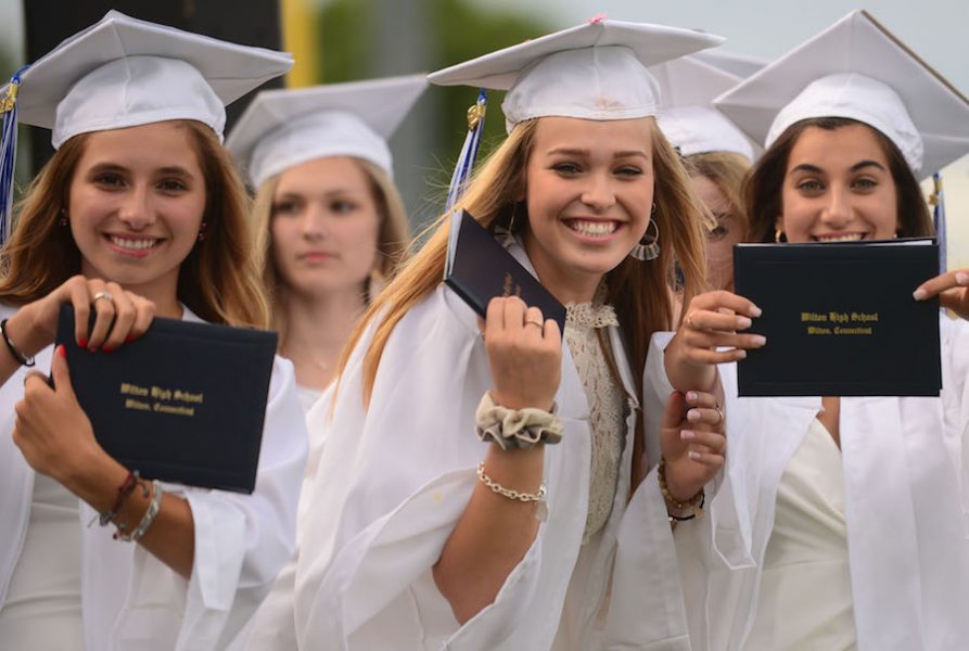 See Wilton High School's graduation