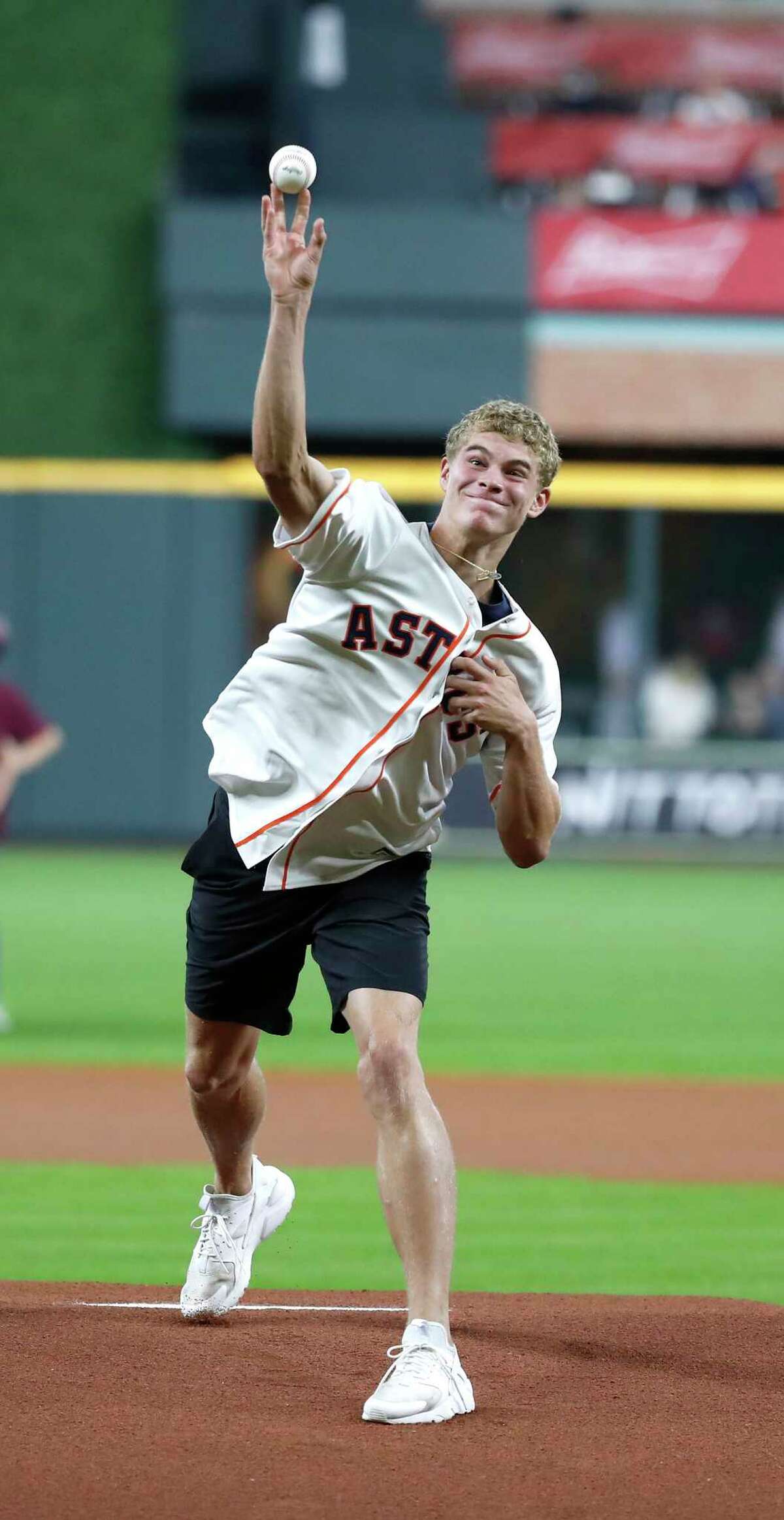 The most memorable first pitches of the Astros' 2019 season