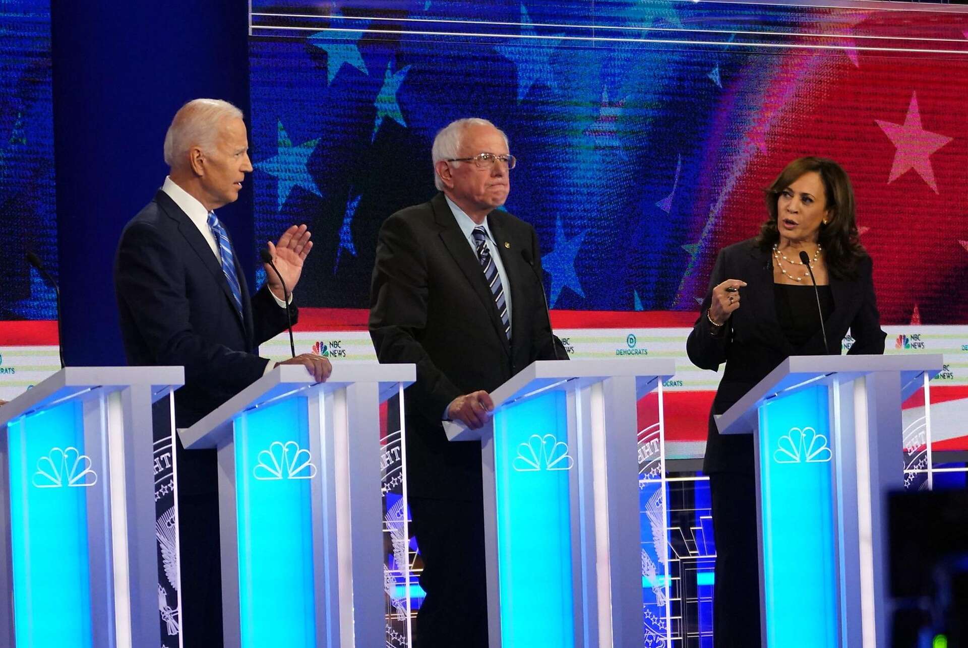 Kamala Harris takes command during heated presidential debate