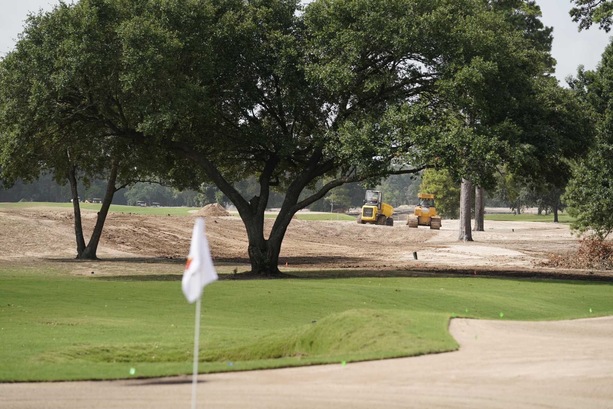 The new Memorial Park Golf Course taking shape