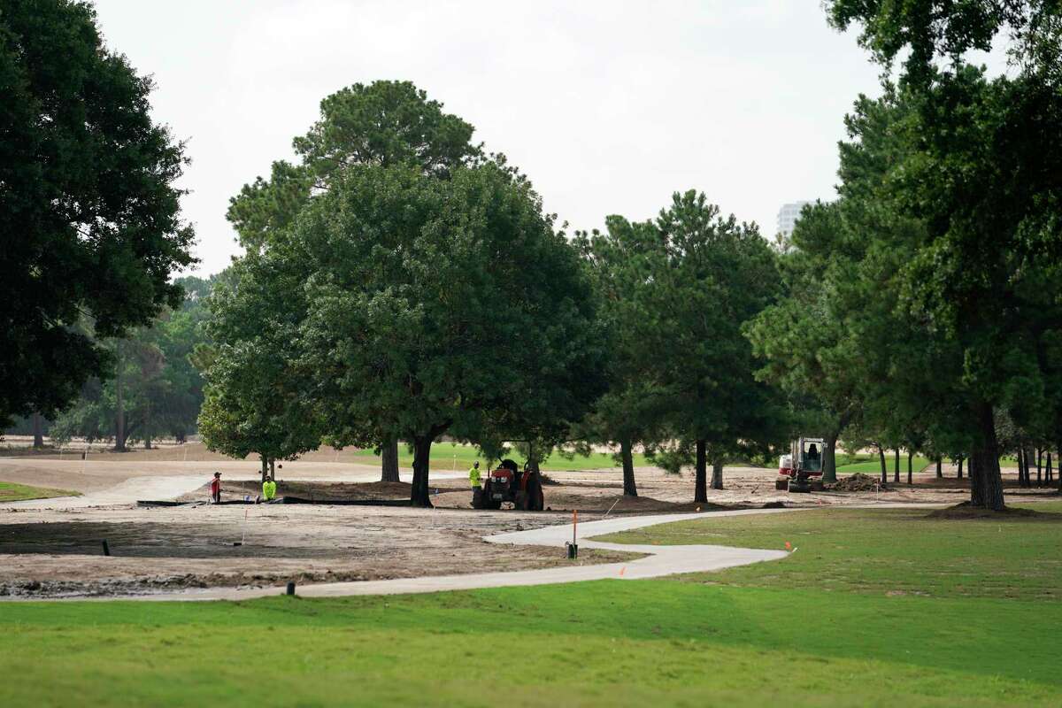 The new Memorial Park Golf Course taking shape