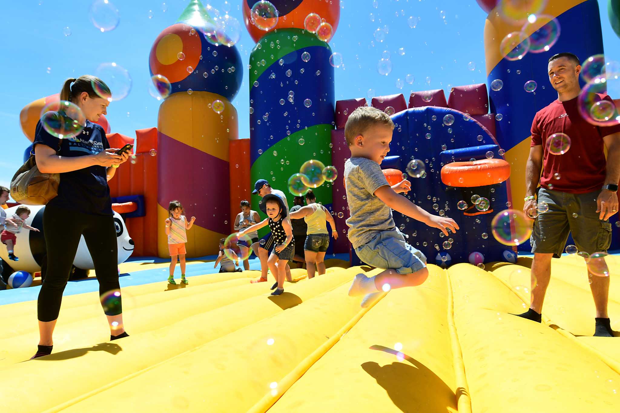 Photos: Inflatable fun