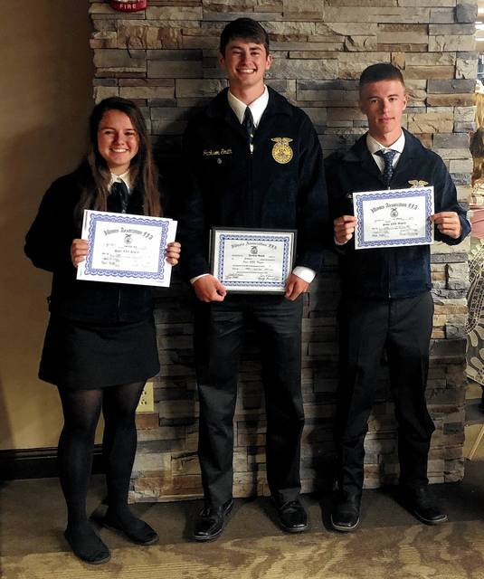 Franklin FFA members earn degrees