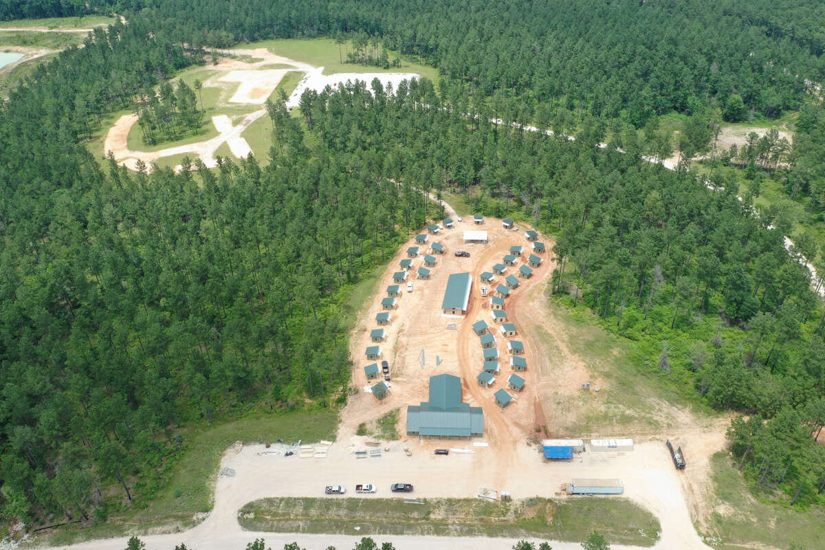 Construction progresses at Camp Strake campsite near Huntsville