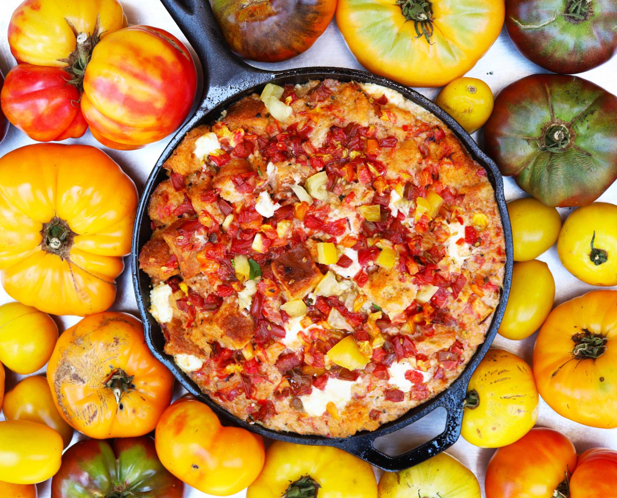 Recipe: Heirloom Tomato Bread Pudding