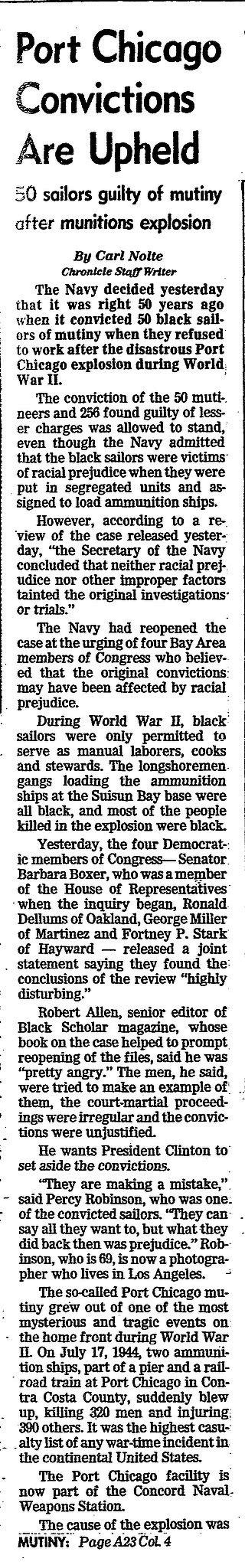 Port Chicago disaster: Unpublished photos of a World War II tragedy in ...